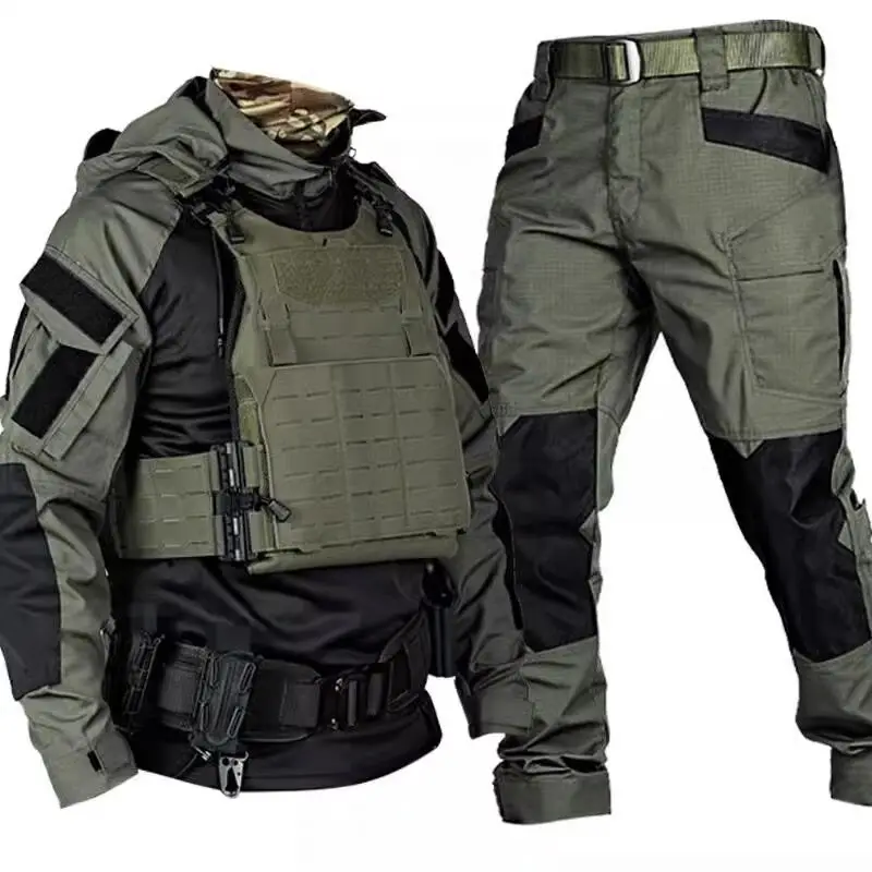 Traje-t-ctico-de-camisa-y-pantalones-para-hombre-uniforme-de ...