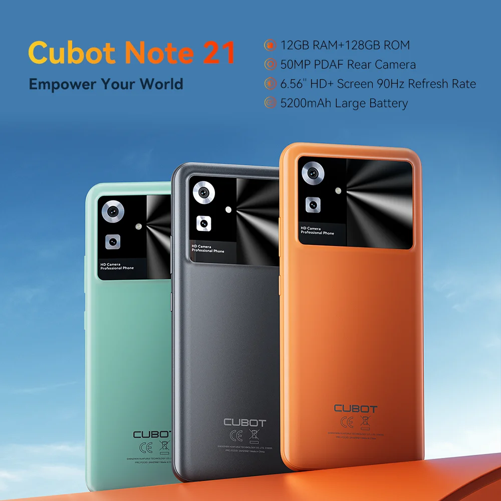 Estreno-mundial-Cubot-Note-21-Smartphone-12GB-128GB-6-56-HD-pantalla ...