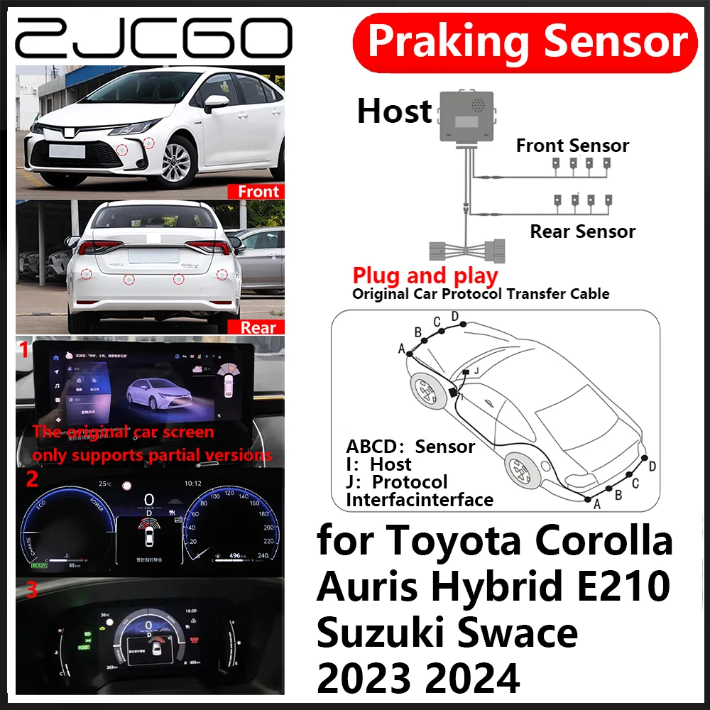 OEM Front Rear Reverse Parking Sensor PDC Car Reversing AID System for ...