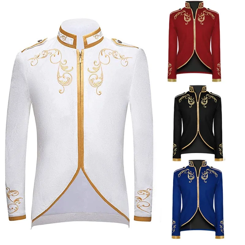 Men-s-Court-Prince-Uniform-Gold-Embroidered-Victorian-Vintage-Medieval ...