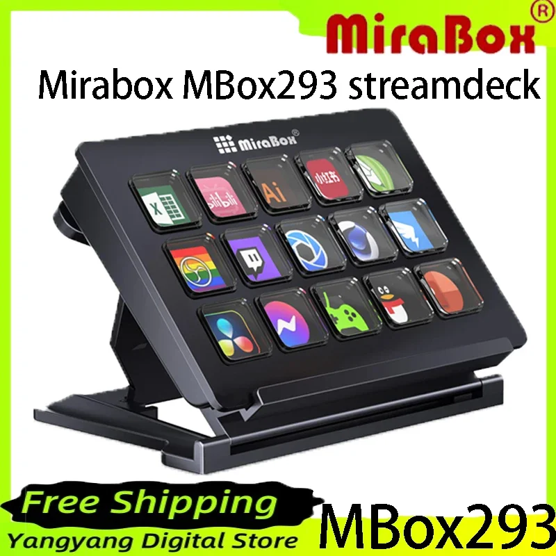 Mirabox-MBox293-streamdeck-con-pantalla-personalizable-teclado-de-15 ...