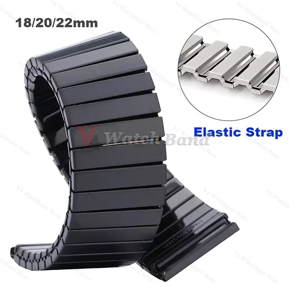 Elastic-Stretch-Watch-Strap-Stainless-Steel-Watch-Band-14mm-16mm-18mm ...