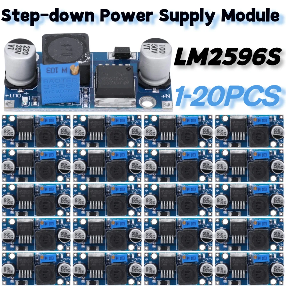 1-20PCS LM2596S Converter Step Down Module Power Supply DC-DC Converter ...