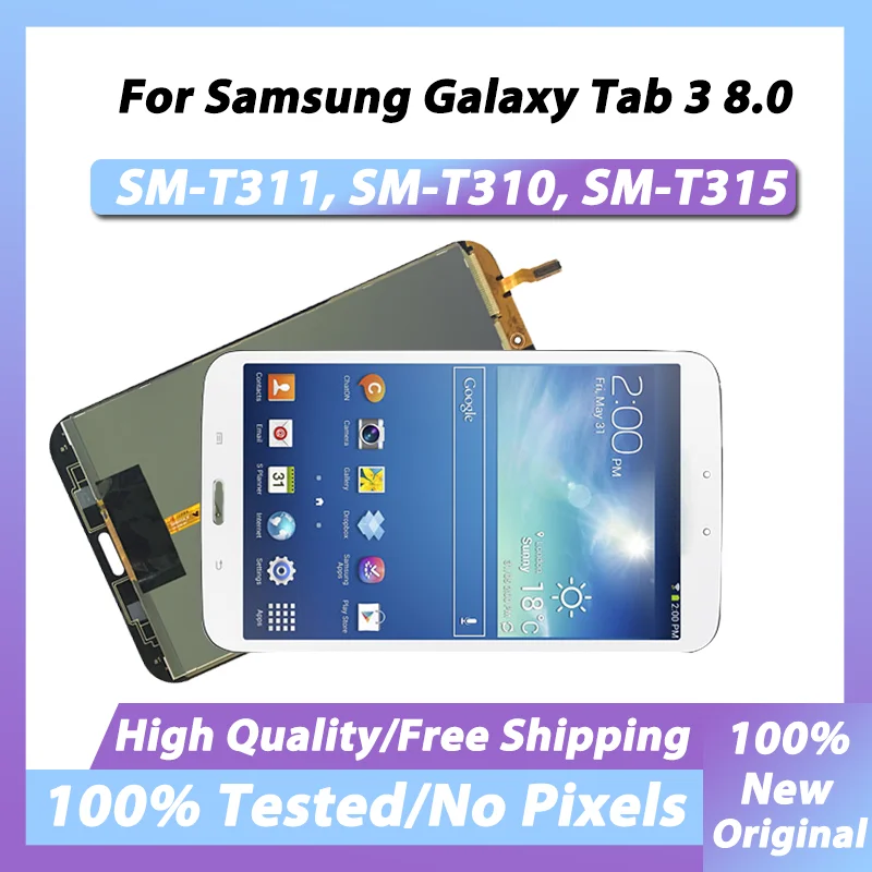 Pantalla LCD Original de 8,0 pulgadas para Samsung Galaxy Tab 3, 8,0 ...