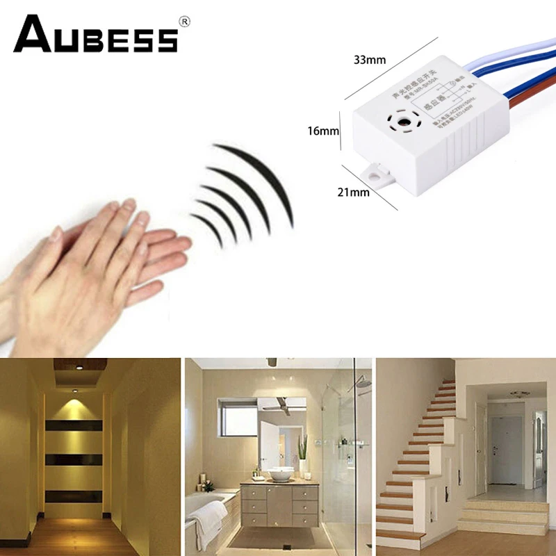 Home-Improvement-Smart-Sensor-Switches-Module-220V-Detector-Sound-Voice ...