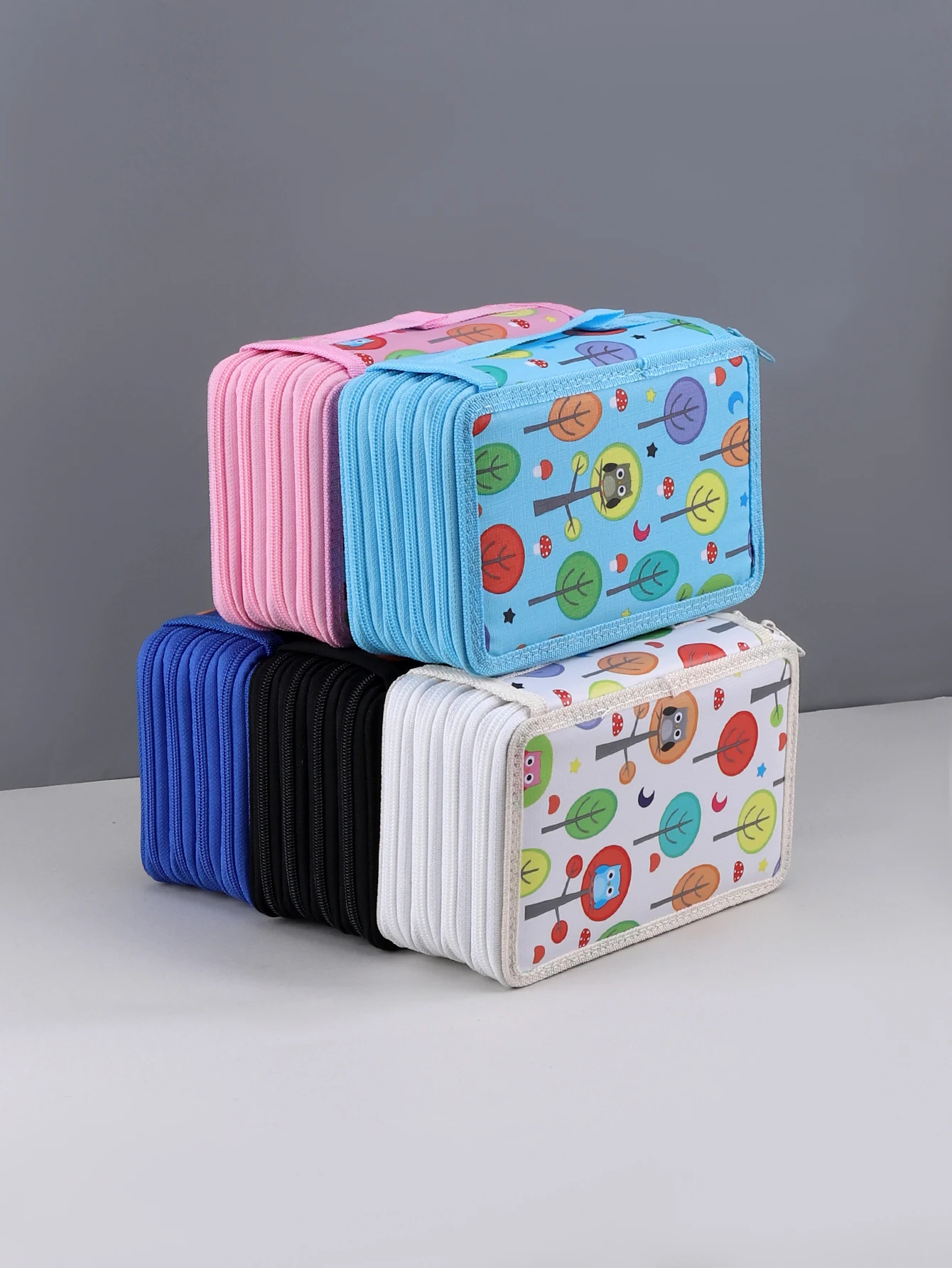 Polyester material pencil case Large capacity pencilcase Multi-layer ...