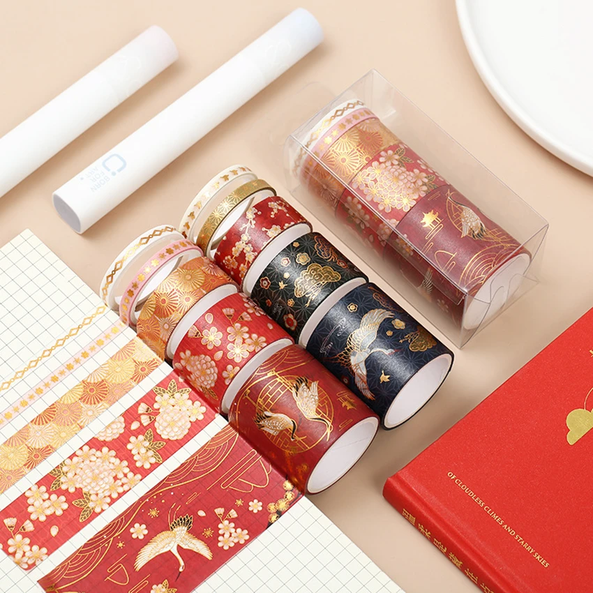 Chinese Adhesive Decor Tape | Chinese Style Washi Tape | Set Decorative ...