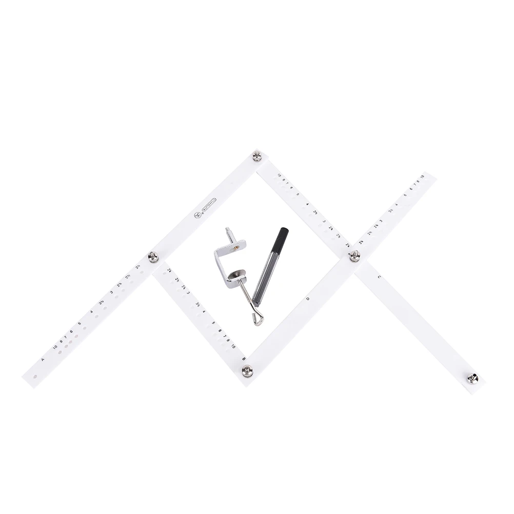 Regle - equerre,Règle de dessin à échelle de 34cm,pantographe d'artiste,règle de mesure pliante ...