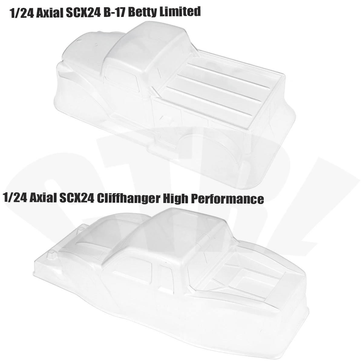 Scx24 Body Shell Plastic Clear Car Shell For 1/24 Axial Scx24 B-17 ...