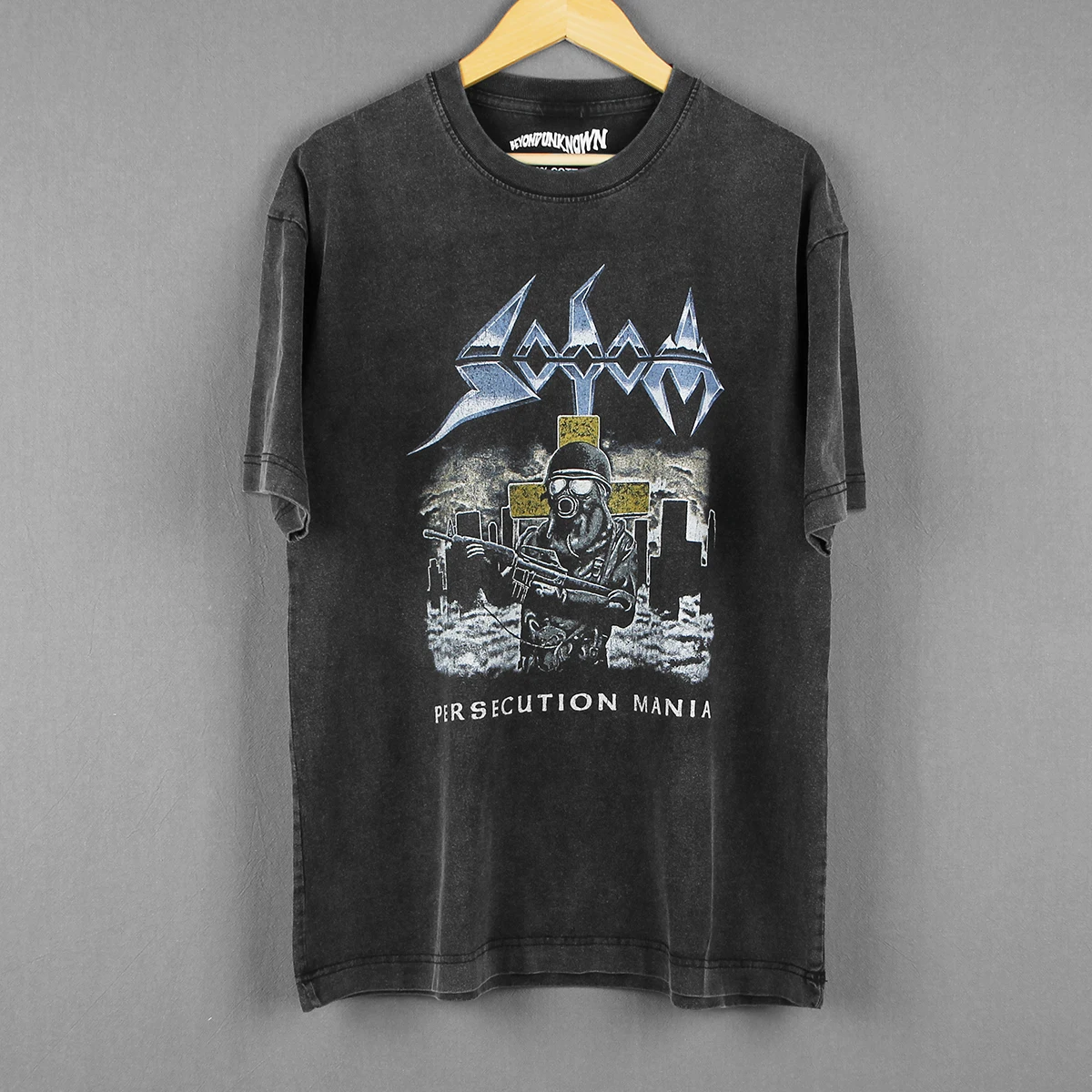 Sodom T-Shirt Persecution Mania Metal Band Kreator Destruction Men's ...
