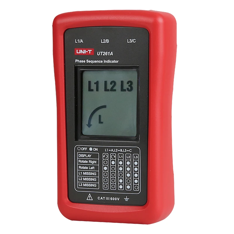 Uni-T Ut261A Indicador De Secuencia 3 Fase Portable Ut261B Motor Y Rotación Instrumentos ...