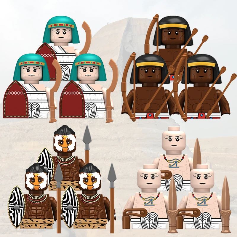 3pcs-Medieval-Egyptian-Soldiers-Building-Blocks-Castle-Eagle-Knights ...