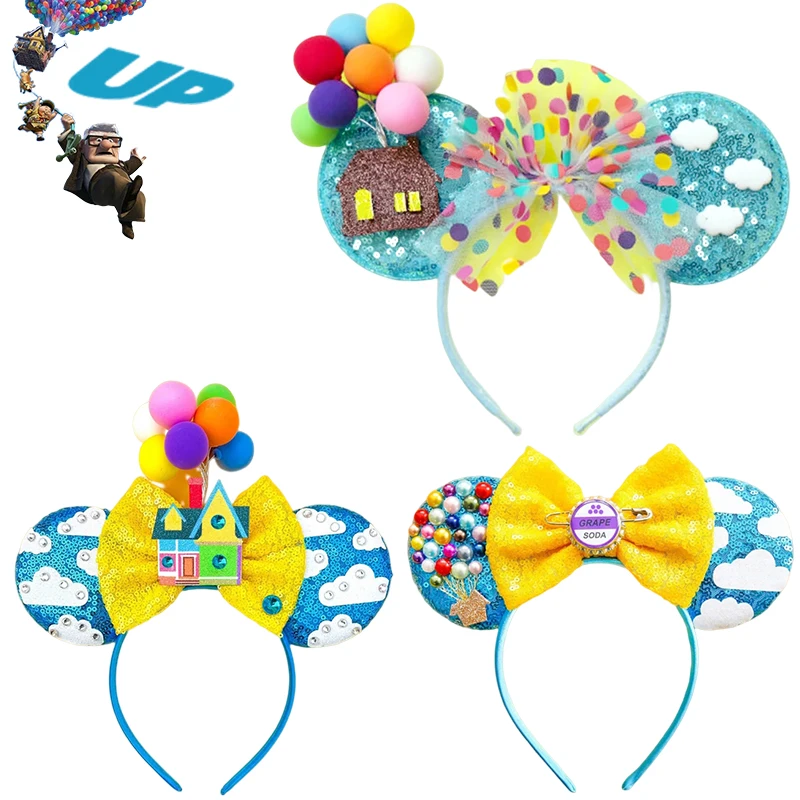 Disney-Up-Headbands-Kids-Pixar-White-Clouds-Ears-Hair-Bands-Girl-Yellow ...