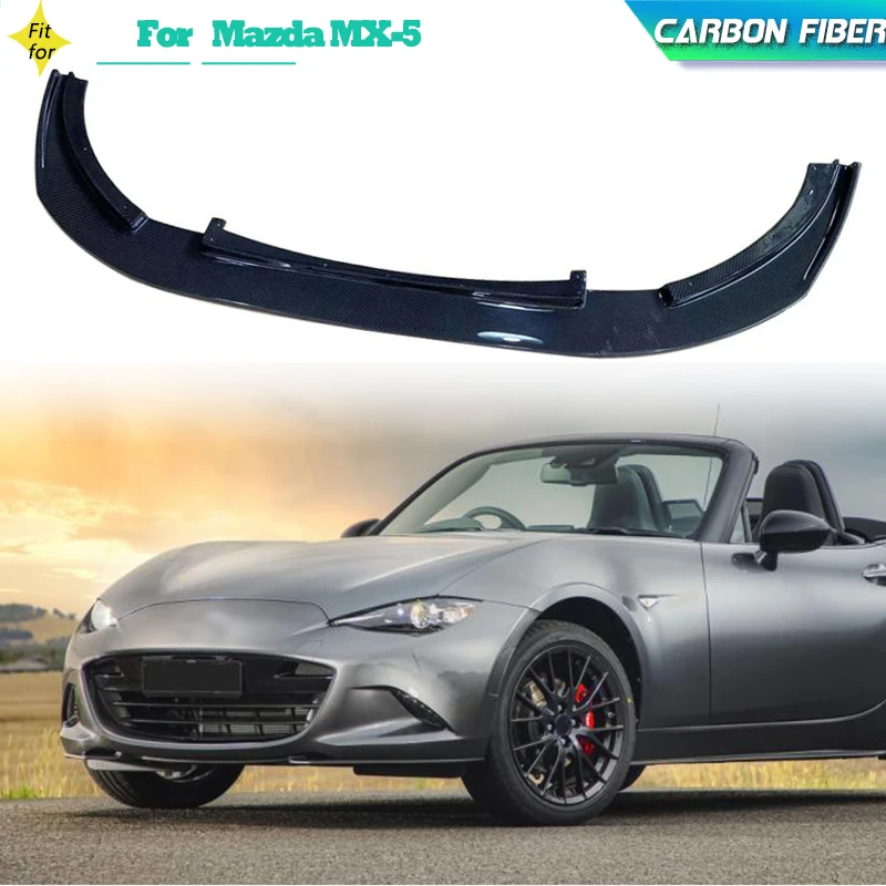 Carbon-Fiber-Front-Bumper-Lip-Spoiler-for-Mazda-MX-5-2022-Car-Front-Lip ...