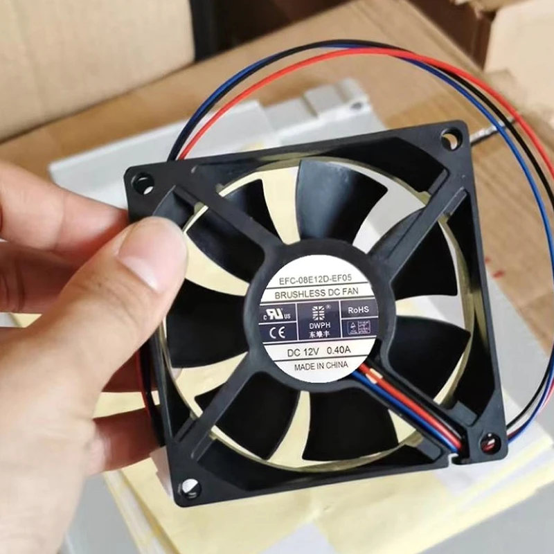 Original EFC-08E12D-EF05 8025 Server Cooling Fan DC12V 0.4A 3-wire ...