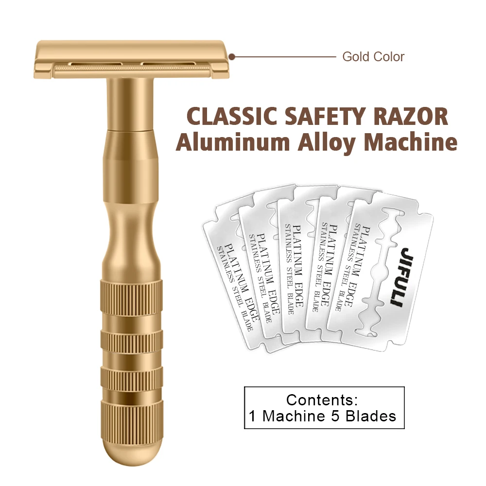 Classic-Safety-Razor-For-Home-Double-Edge-Shaving-Shaver-Stainless ...