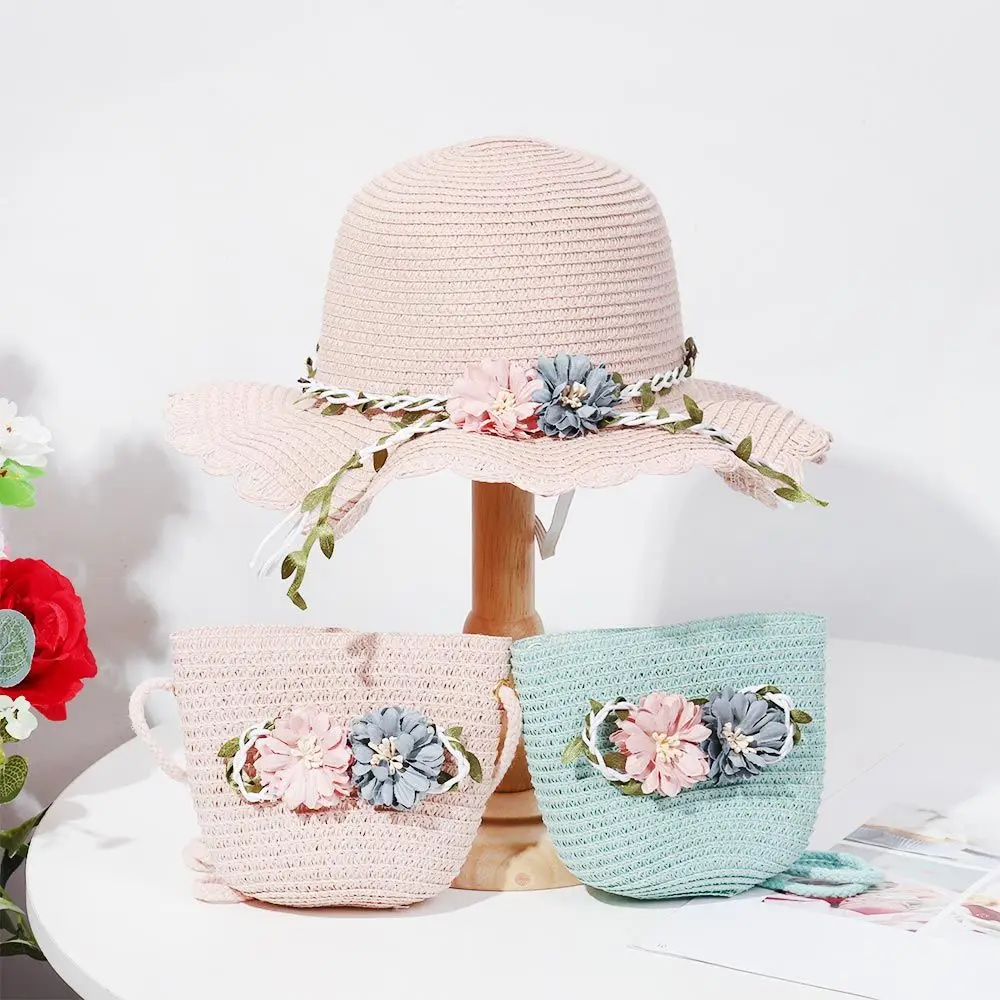 1-Pcs-Summer-Hats-Girls-Flower-Wide-Brim-Hat-Casual-Toddler-Baby-Straw ...