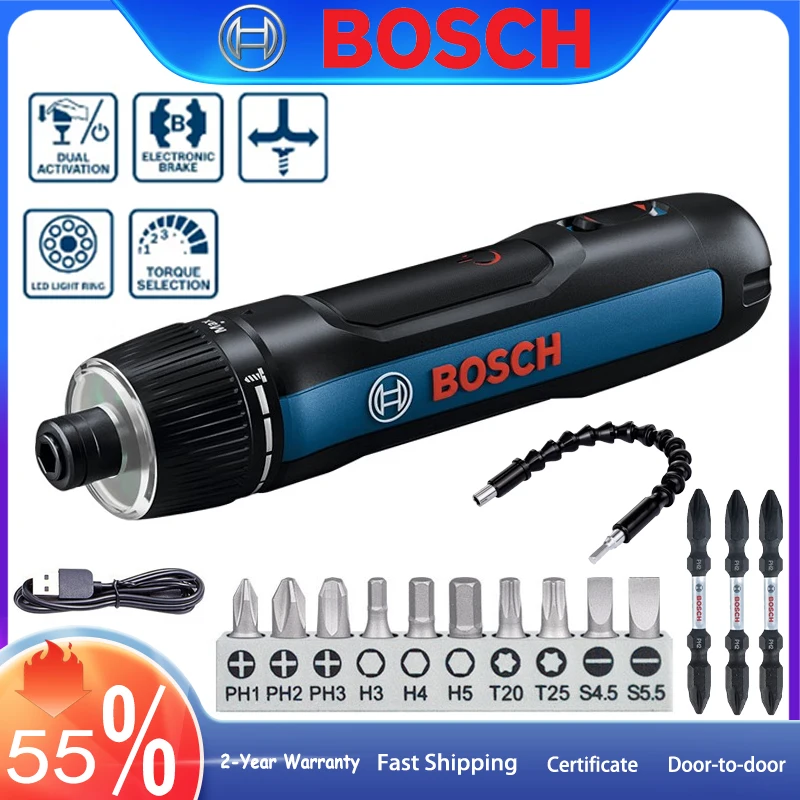 Electric-Screwdriver-BOSCH-GO-3-Cordless-Electric-Drill-3-6V-2Ah-Li-ion ...