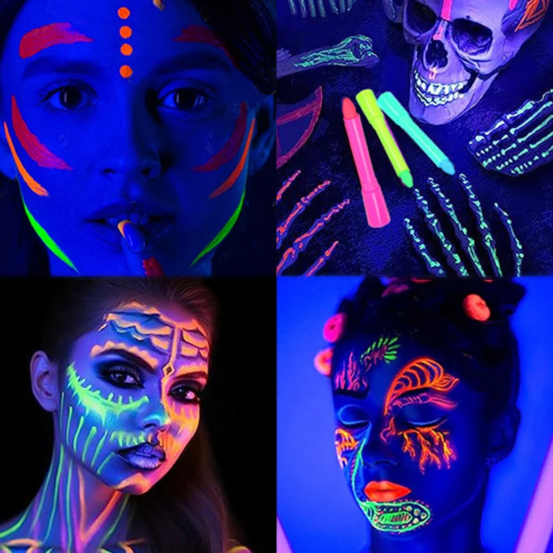 Black Light Paint Face