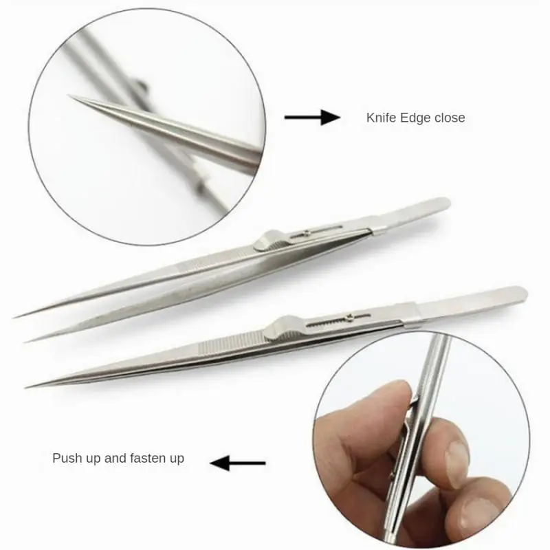 Professional-High-Quality-Jewelry-Tweezer-Stainless-Steel-Fine-Tipped ...