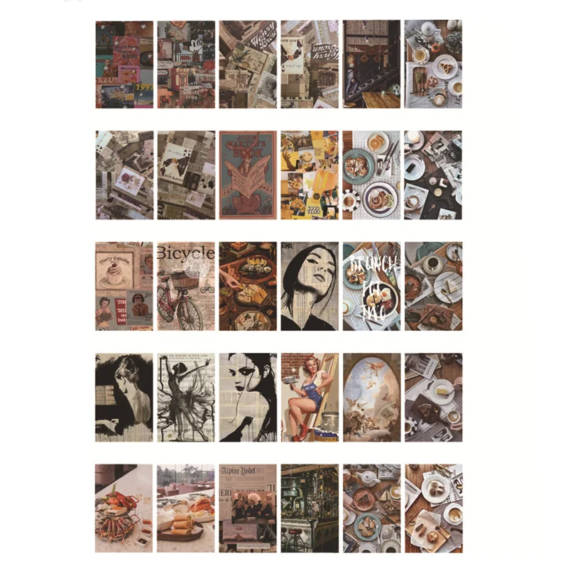 30pcs-Box-Retro-Style-Postcards-Set-Vintage-Photo-Greeting-Card ...