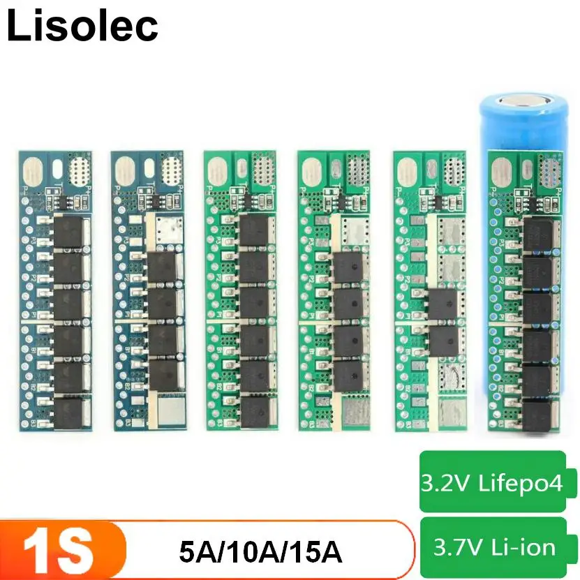1S BMS 15A 10A 5A Charger 32650 32700 3.2V Lifepo4 Charge Discharge Protection Board 18650 21700 ...