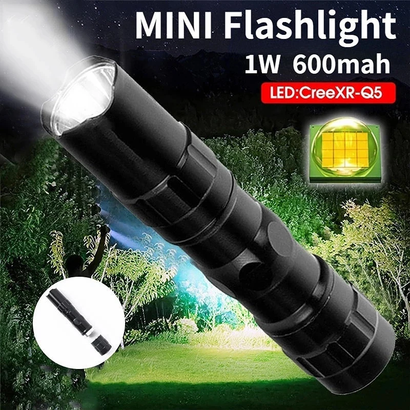 Mini Portable LED Flashlight Ultra Bright High Lumens Handheld Pen ...