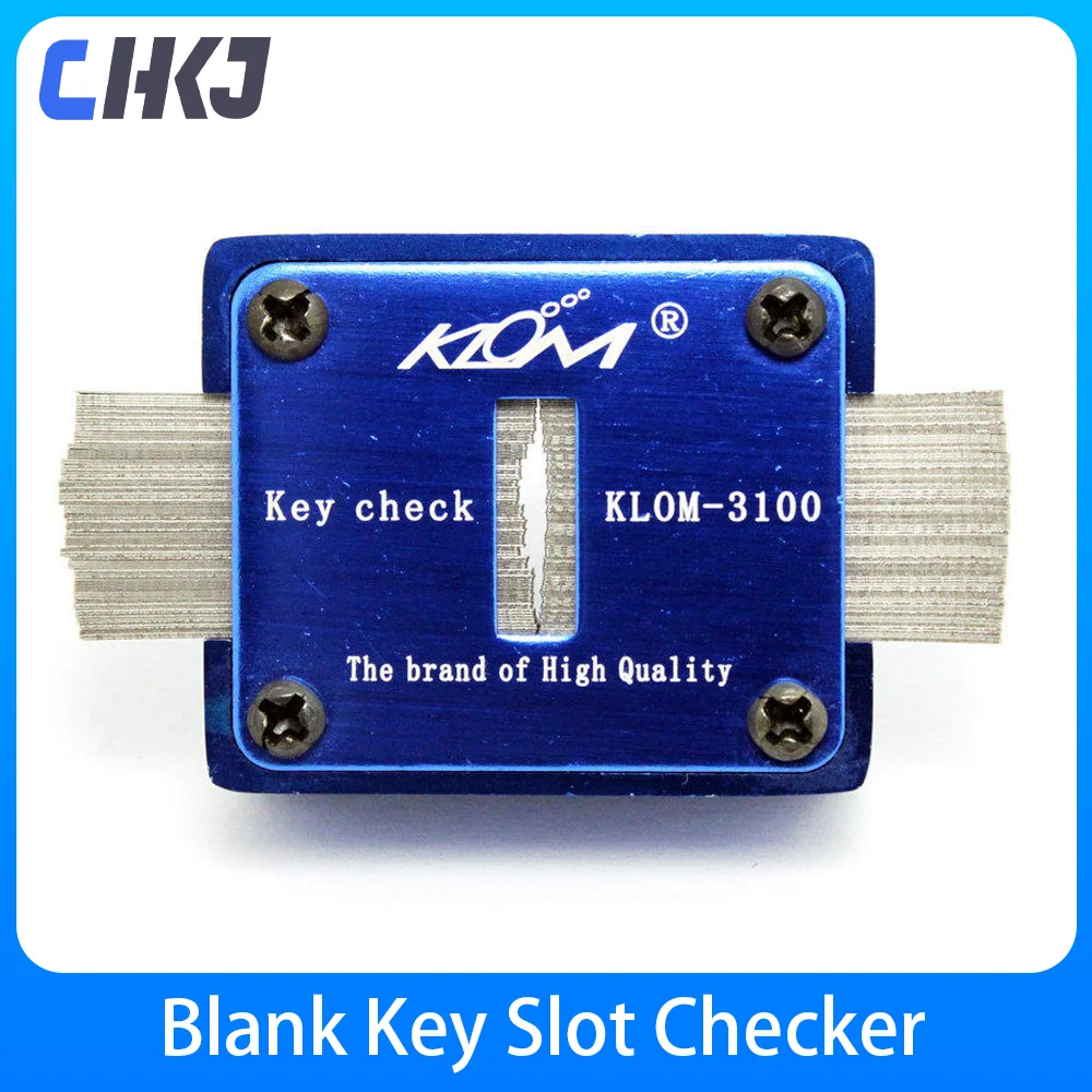 CHKJ High Quality Genuine KLOM Key Check Locksmith Tools Blank Key Slot ...
