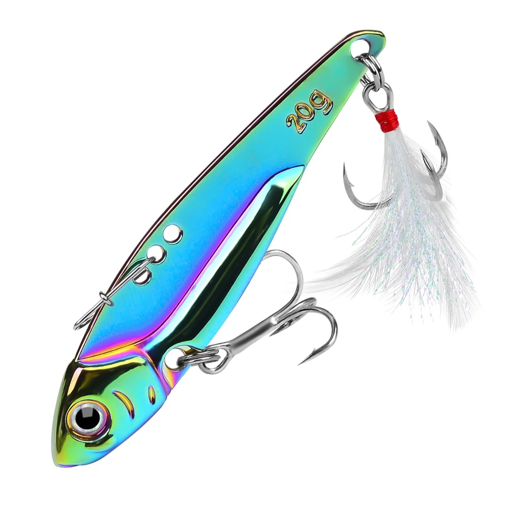 VIB Fishing Lure 3 25g Artificial Blade Metal Sinking Spinner Crankbait ...