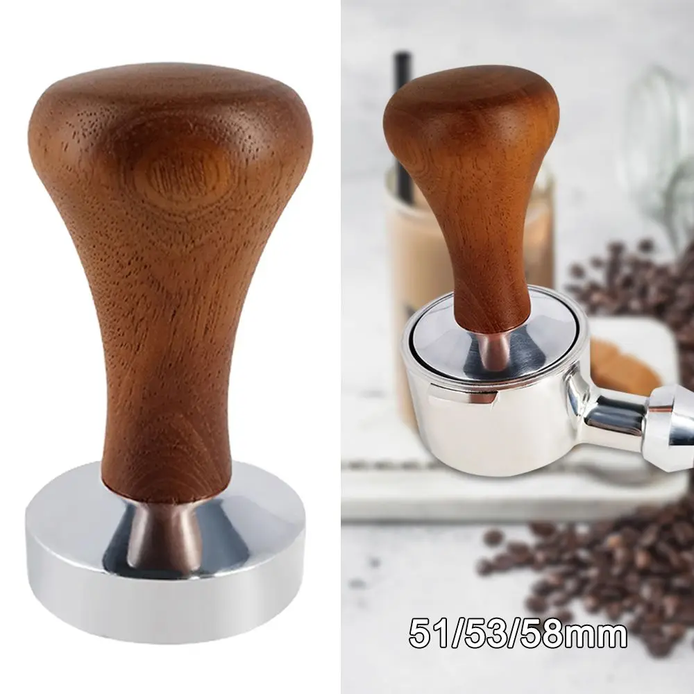 51mm-53mm-58mm-Espresso-Coffee-Tamper-Powder-Hammer-Wood-Handle ...