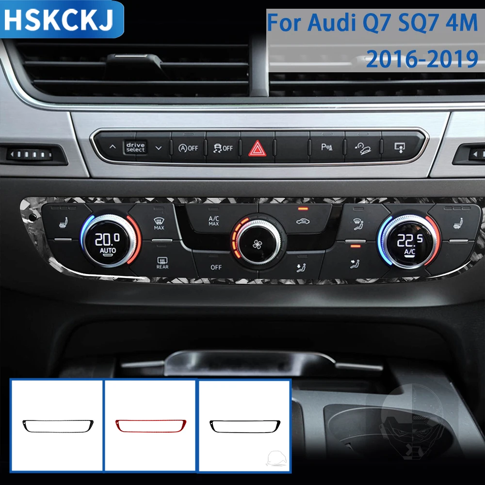 For Audi Q7 SQ7 4M 2016 2017 2018 2019 Car Accessories Carbon Fiber ...