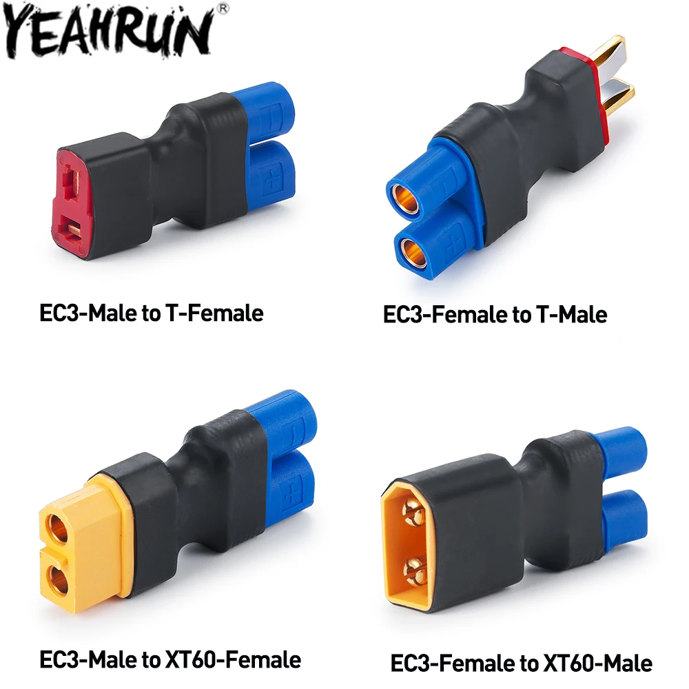 YEAHRUN-Adapter-EC3-to-XT60-T-Deans-Female-Male-Connectors-Banana-Plug ...