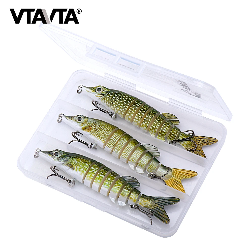 VTAVTA-3-5pcs-Boxed-Bionic-Sinking-Wobblers-For-Pike-Fishing-Lures-Set-18g-125mm-Jointed ...