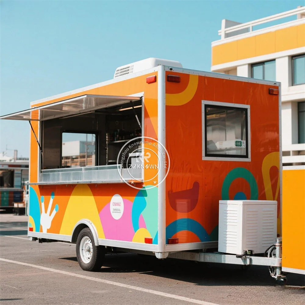 Food Van Mobile Coffee Kiosk Street Restaurant Ice Cream Cart Catering ...