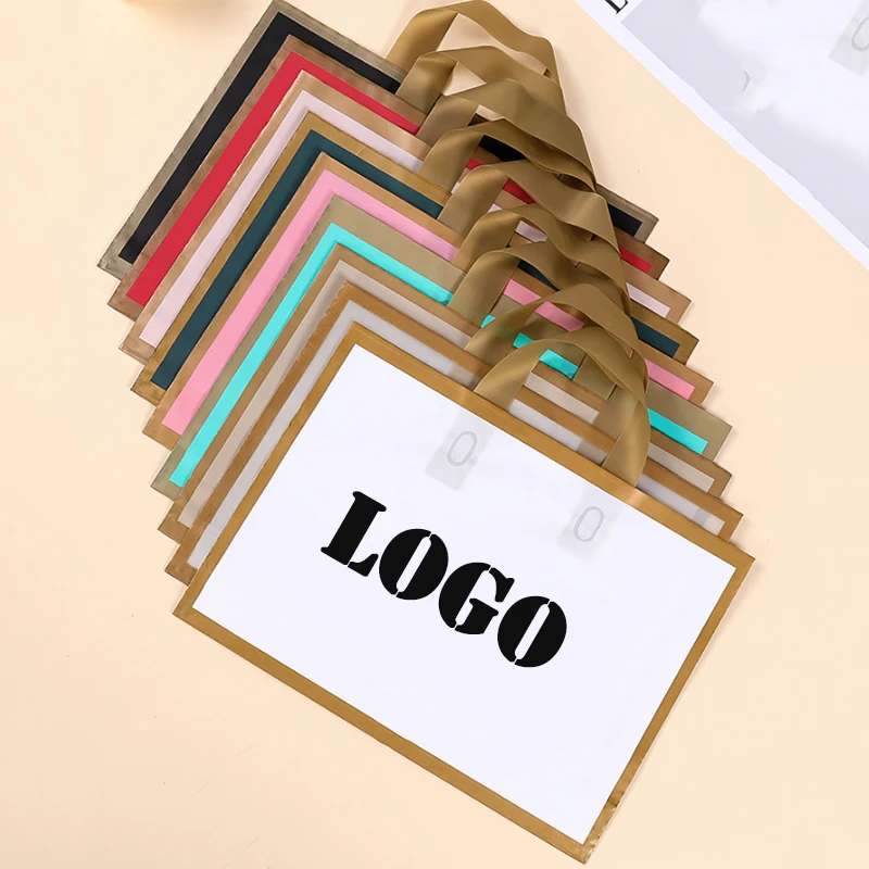 100pcs-Custom-Logo-Shopping-Bags-With-Handle-Plastic-Gift-Bag-for-small ...