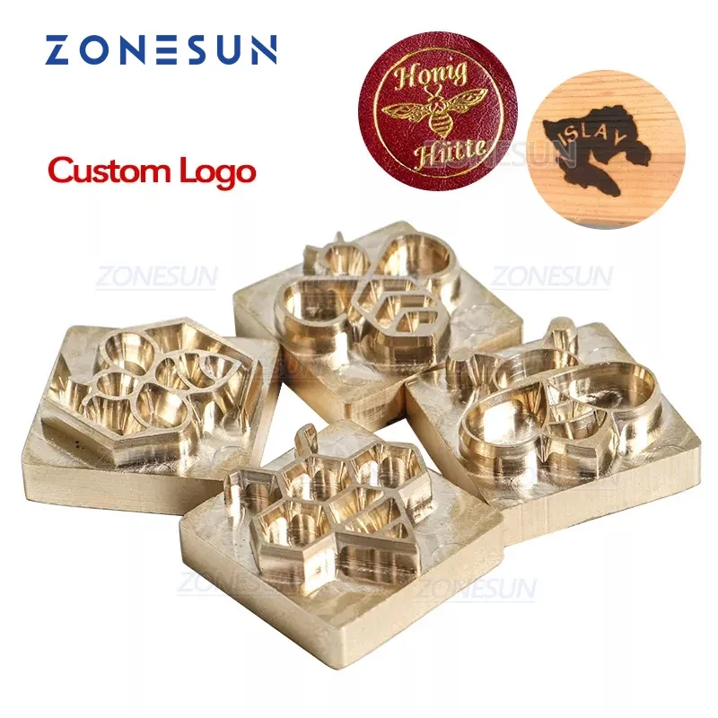 ZONESUN Customize Logo Metal Hot Brass Stamp Iron Mold Personalized ...