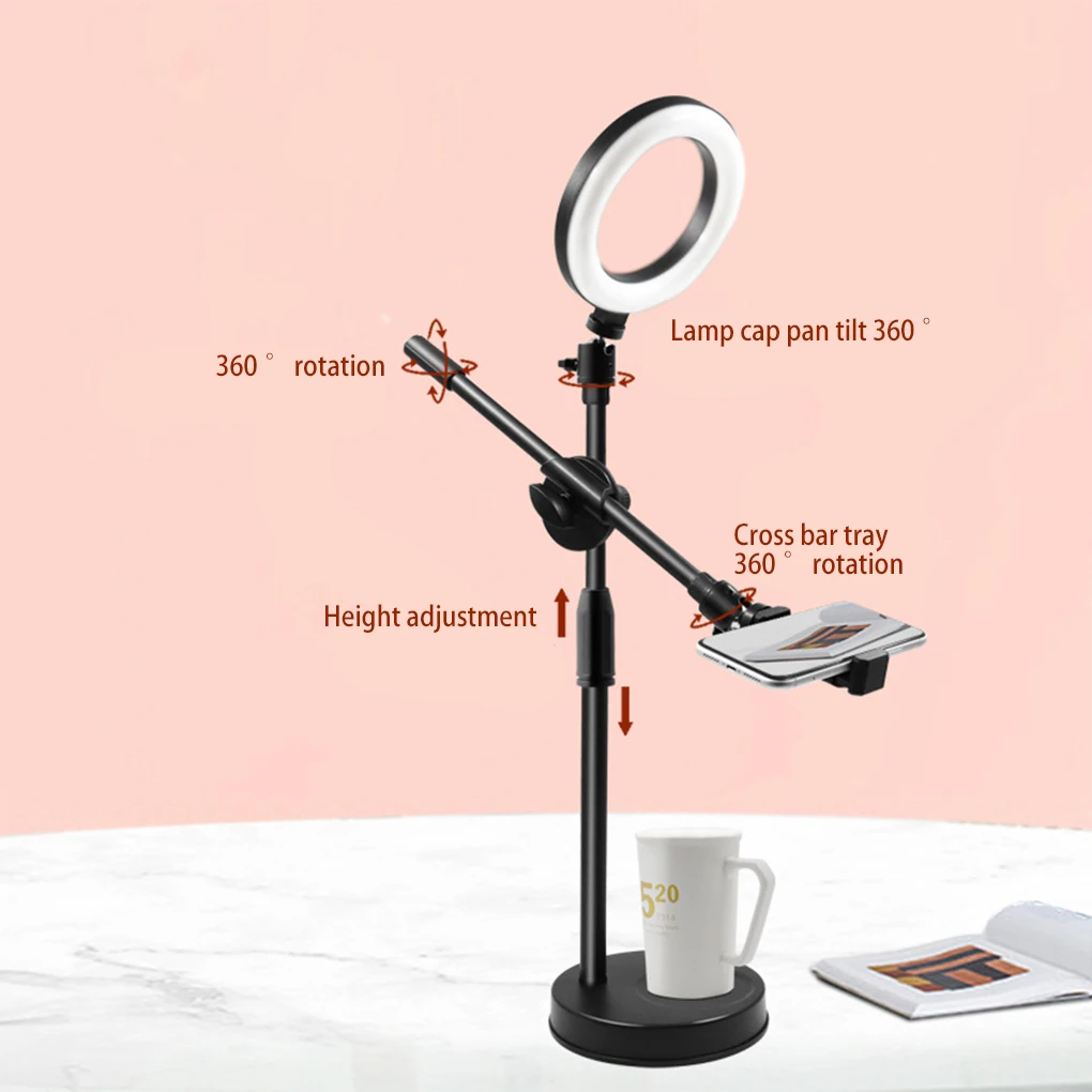 Portable-Phone-Stand-Live-Streaming-Fill-Light-Holder-Photography ...