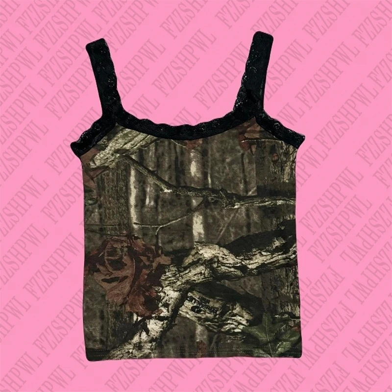 Branch-Pattern-Suspender-Urban-Beauty-Aesthetic-Emo-Girl-Y2K-Crop-Top ...