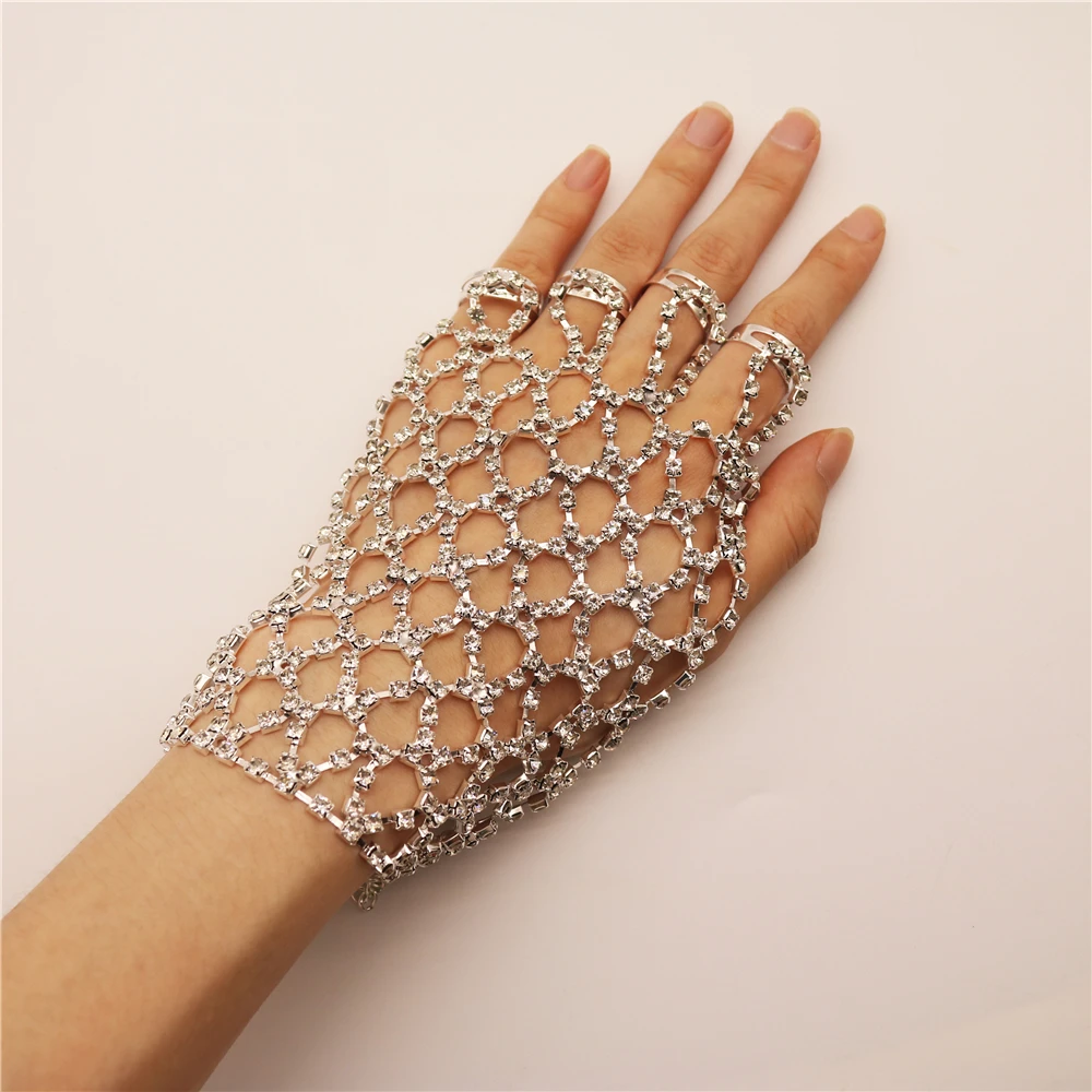 Pulsera con diamantes de imitación para mujer, pulsera con brillantes ...