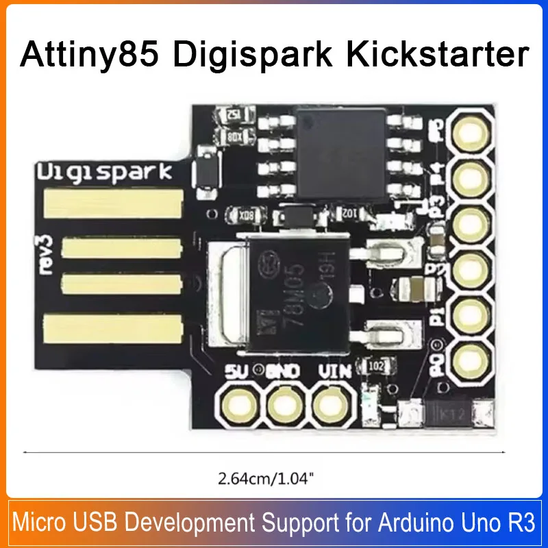 Attiny85-Digispark-Kickstarter-Micro-USB-Development-Board-IIC-I2C-and ...