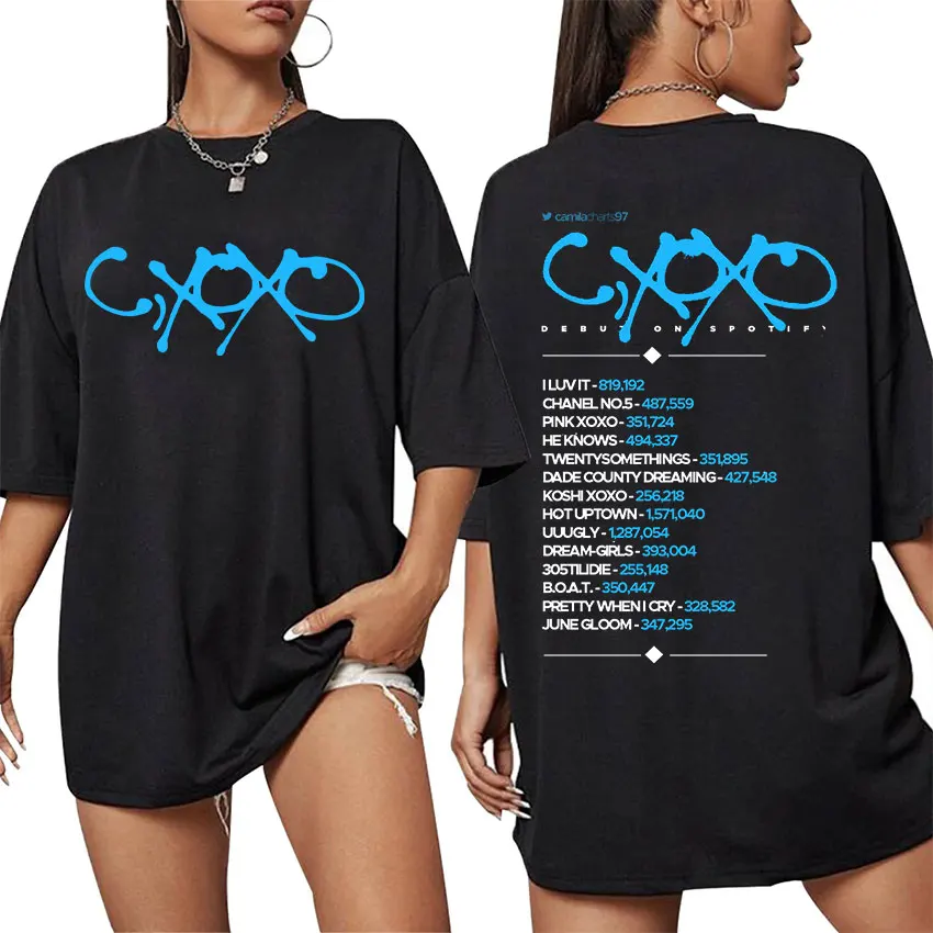 Camila Cabello C XOXO 2024 Tour T Shirt Men Women Fashion Cotton Short ...