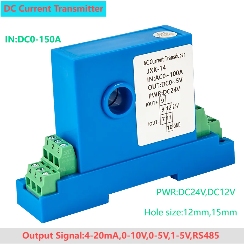 Quality Assurance 0-150 amp Current Transmitter RS485 Output 10A 20A ...