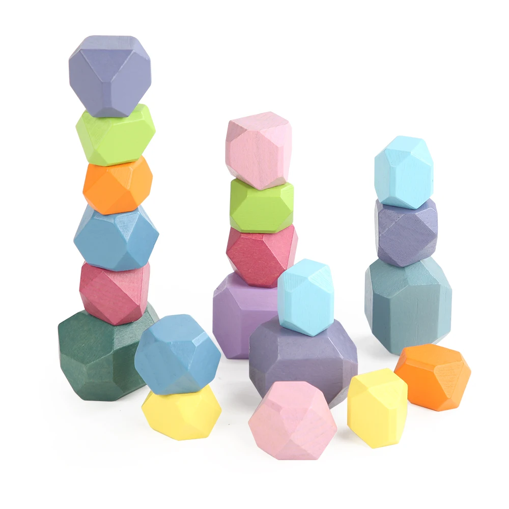 Wooden Stacking Rocks Sensory Toy – Kids N More