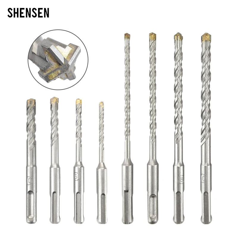 1Pc-Concrete-SDS-Plus-bit-Cross-Cutter-head-double-auger-Hammer-110mm ...