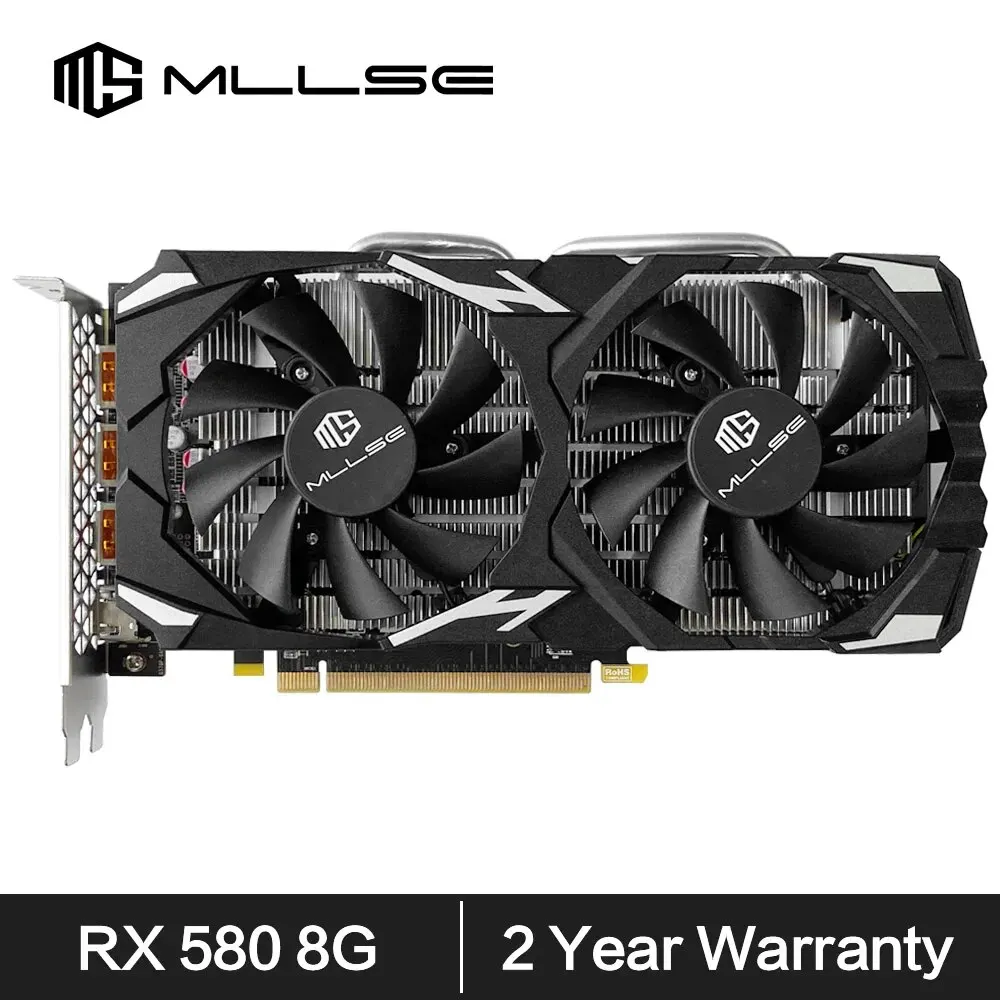 MLLSE-AMD-RX-580-8GB-2048SP-Gaming-Graphics-Card-GDDR5-256Bit-PCI-E-3-0 ...