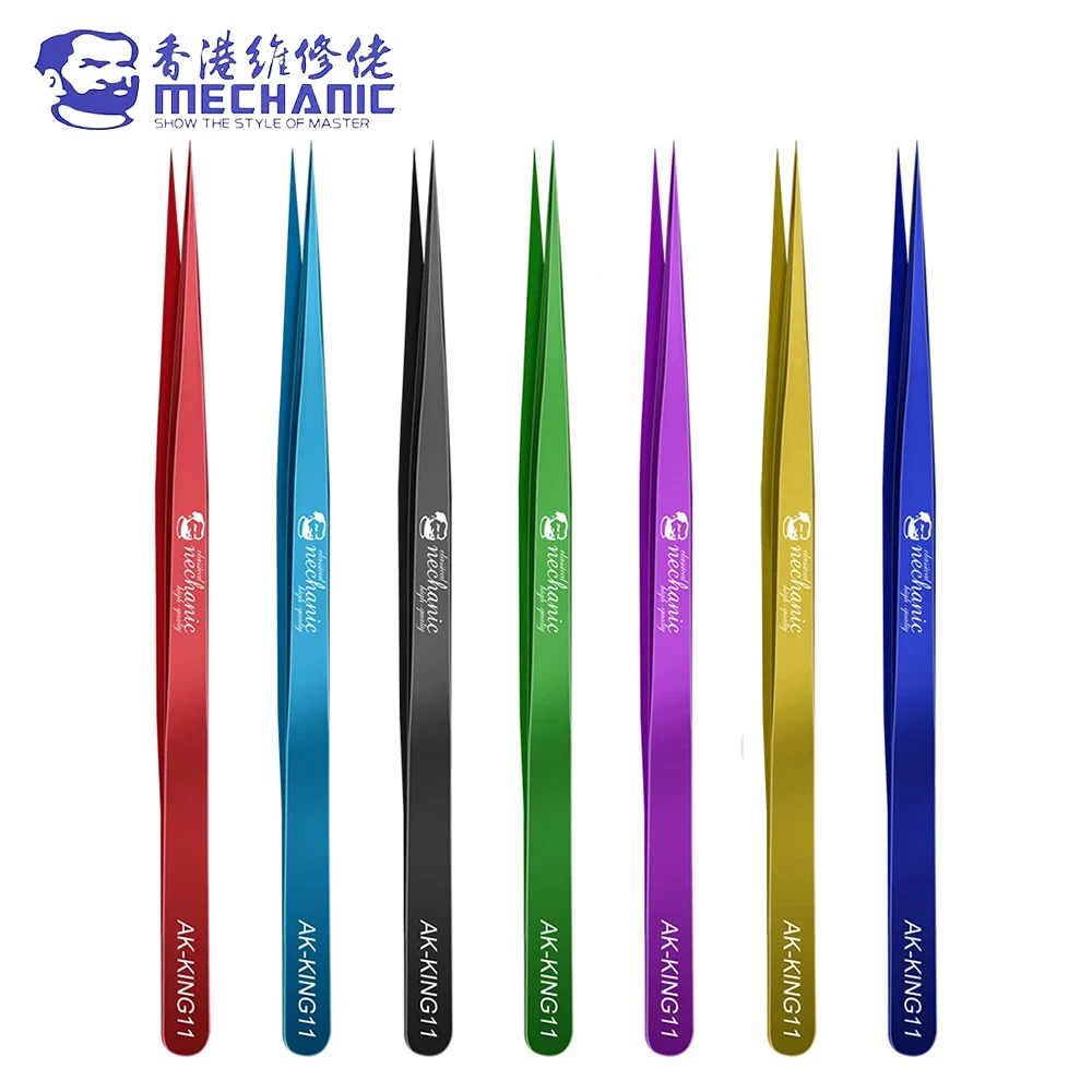 MECHANIC-KING-Series-Non-magnetic-Stainless-Steel-Precision-Tweezers ...