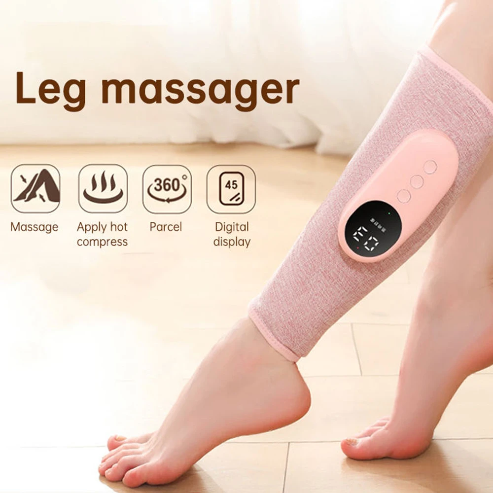 Electric-Heated-Calf-Massager-Wireless-Air-Pressure-Leg-Massager-Hot ...