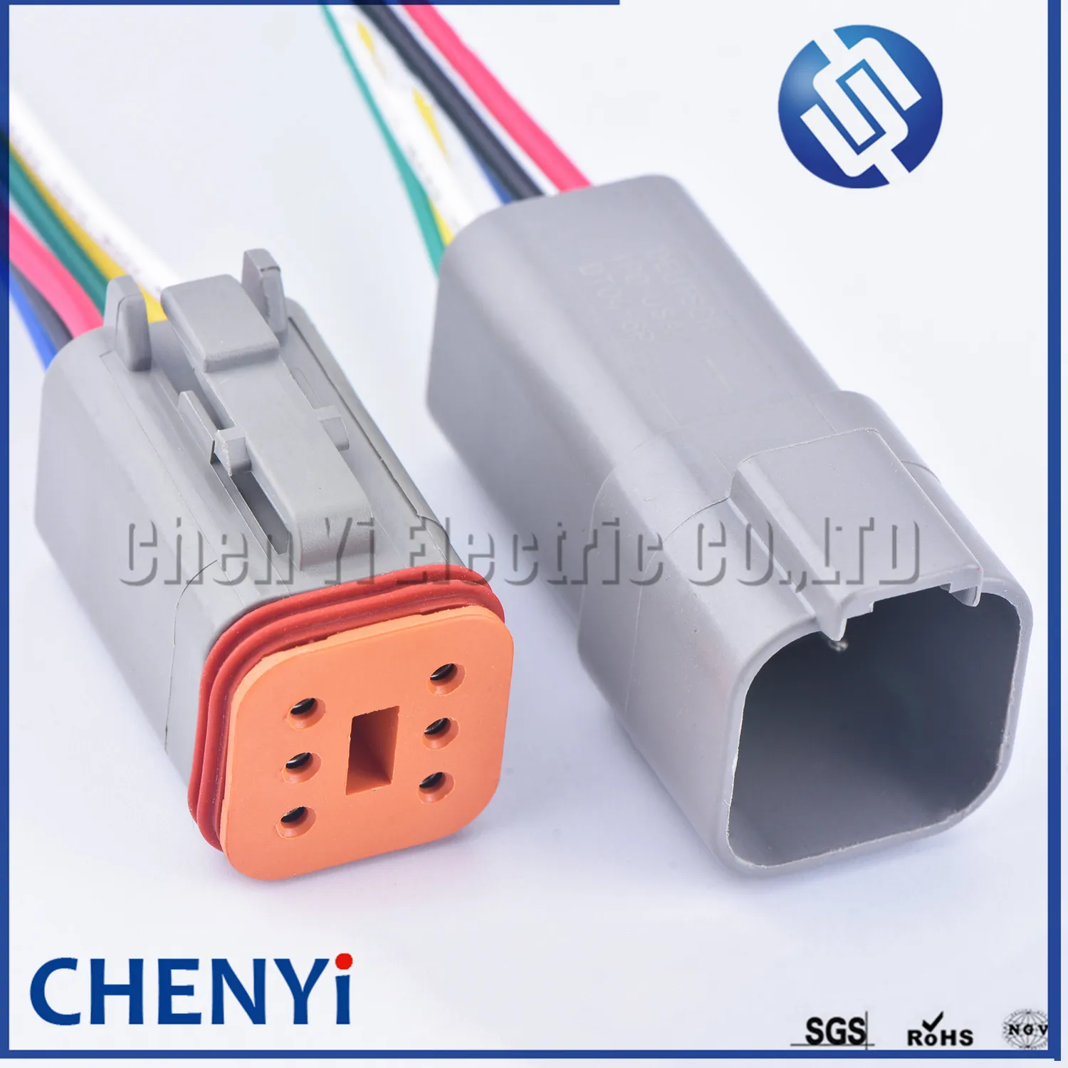 Deutsch DT series 6 Pin male female Auto Waterproof Connector DT06-6S DT04-6P Automotive ...