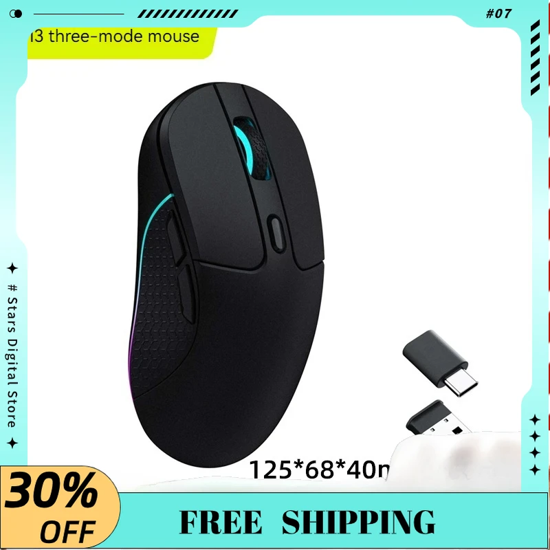 Original-M3-Wireless-Mouse-Three-mode-Bluetooth-2-4G-Wired-Mouse ...