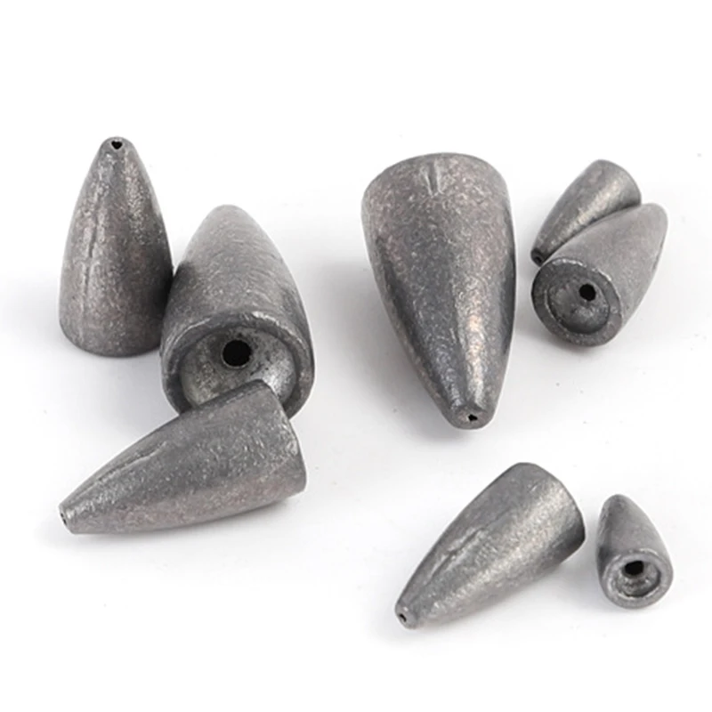 TAKEDO-1BOX-FD03-Bullet-Shape-Texas-Rig-Metal-Sinker-1-8G-30G-Fishing ...